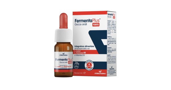 Sterilfarma Alimenti Sani e Biologici per bambini Fermenta Plus Gocce Orali Forte 5 ml | Openfarma